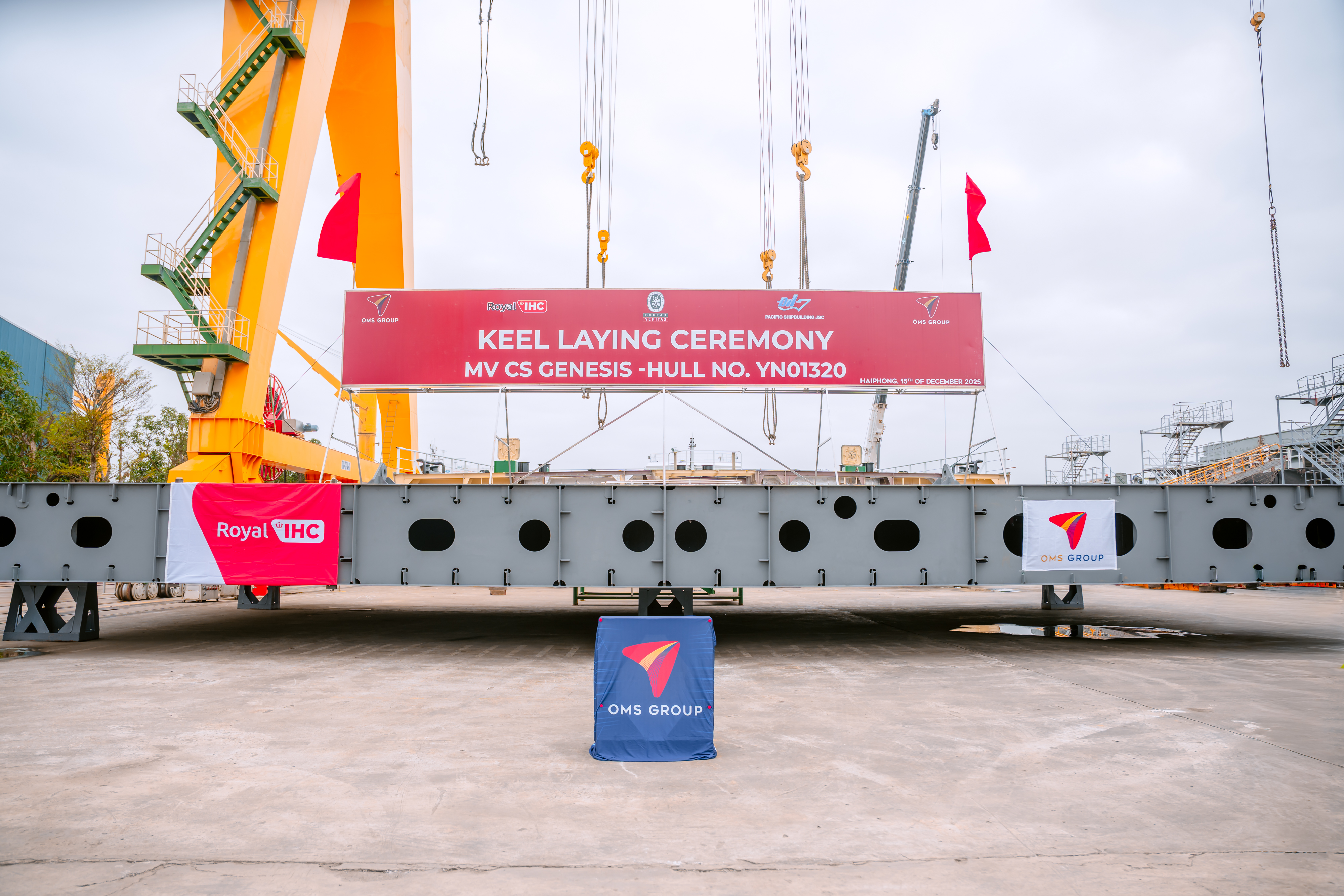 Construction begins on CS GENESIS and CS TRIUMPH for OMS Group | Royal IHC